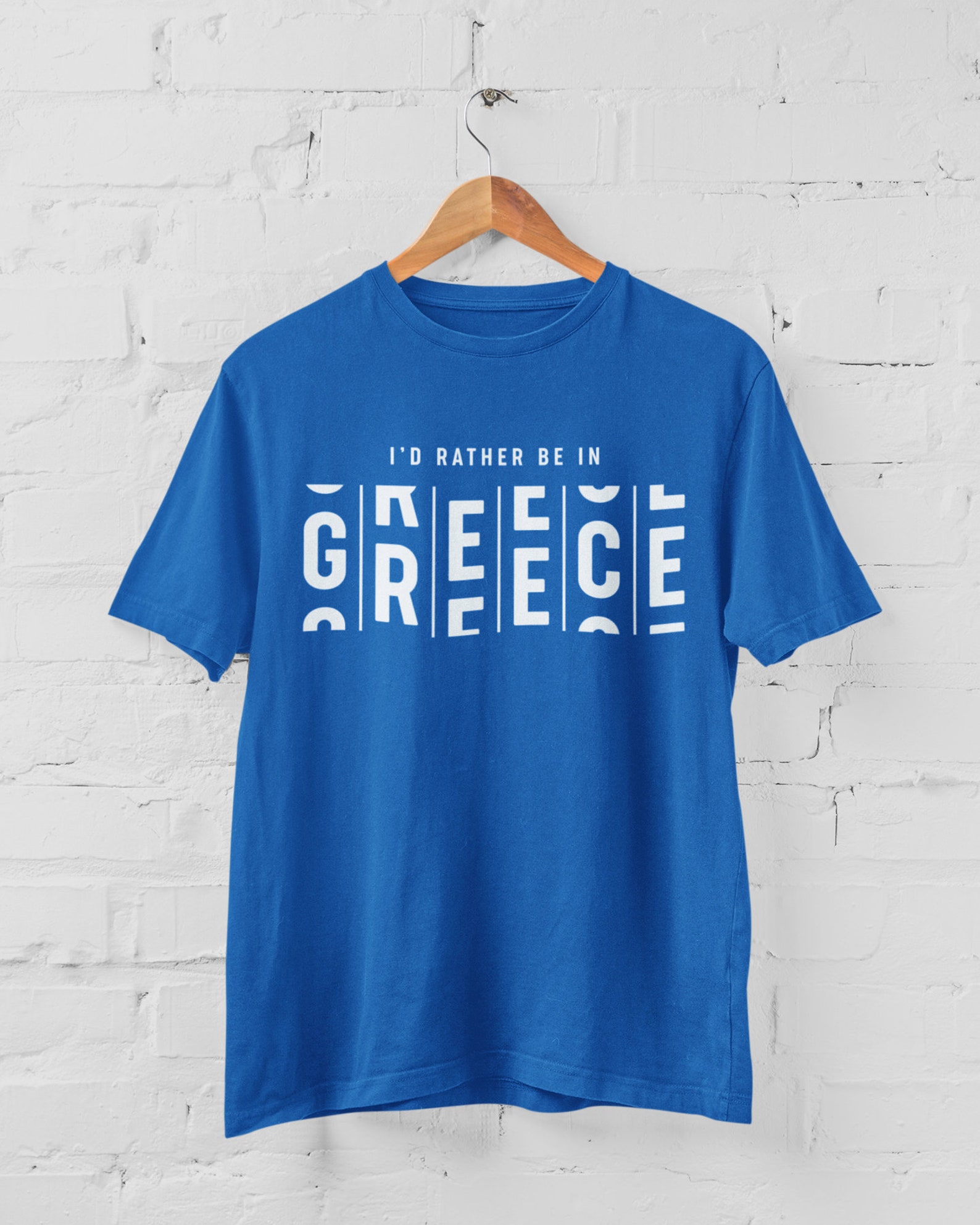 I'd Rather Be in Greece | Unisex Greek T-shirt | Funny Greek T-shirt ...