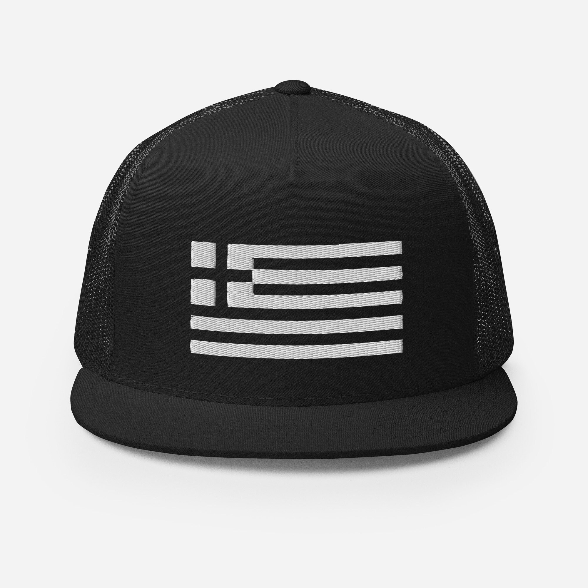 Greek Flag Trucker Hat | Monochrome Greece Flag Cap | Greece Flag ...