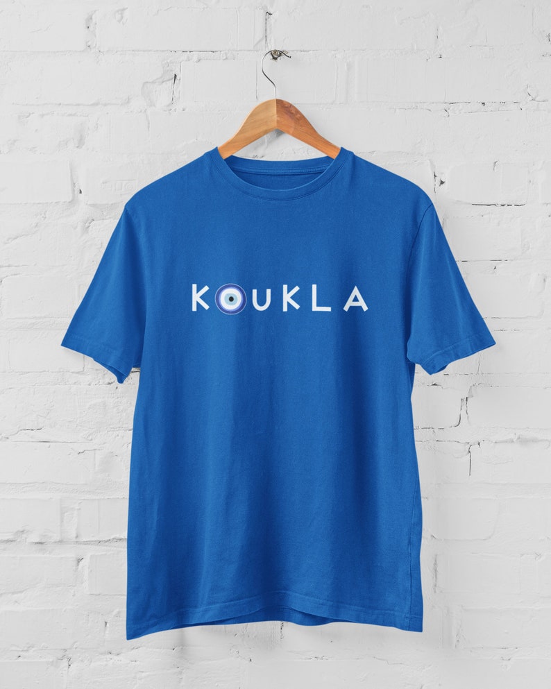 Greek Koukla Evil Eye | Unisex Greek T-shirt | Funny Greek T-shirt ...