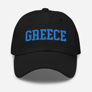 Greece Hat Greek Cap Hellas Dad Hat Greek Embroidered Cotton Cap Greece ...