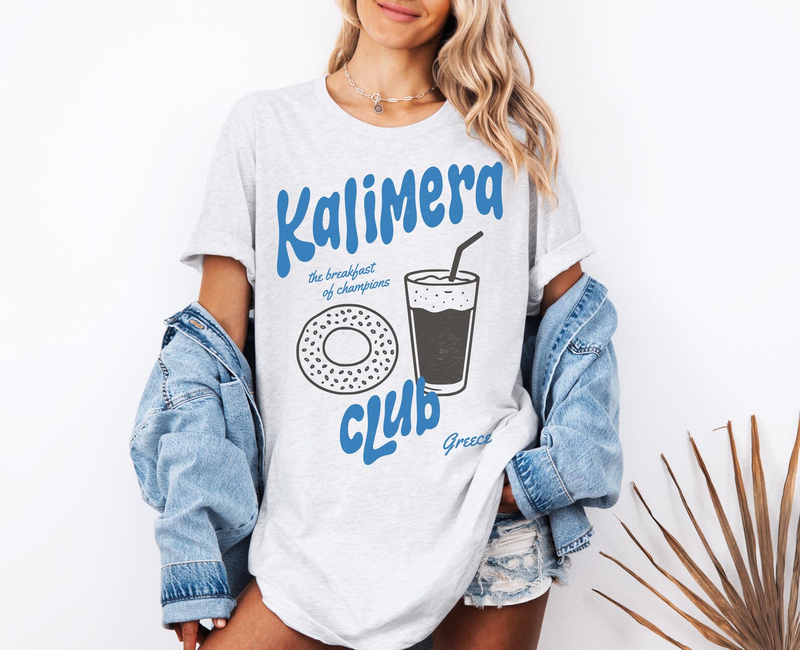 Kalimera Club Tee, Greek Frappe Shirt, Greek Coffee T-shirt, Summer ...