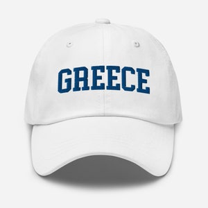 Greece Hat Greek Cap Hellas Dad Hat Greek Embroidered Cotton Cap Greece ...