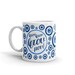 Funny Greek Evil Eye White Glossy Mug | "ftou Ftou Ftou Mou" Greek Gift ...