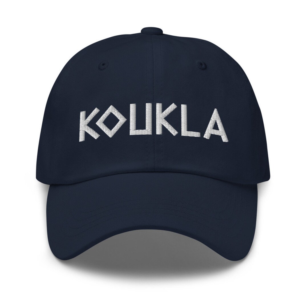 KOUKLA Dad Hat | KOUKLA Cap | Greek Dad Hat | Greek Embroidered Cotton ...