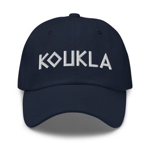 KOUKLA Dad Hat | KOUKLA Cap | Greek Dad Hat | Greek Embroidered Cotton ...