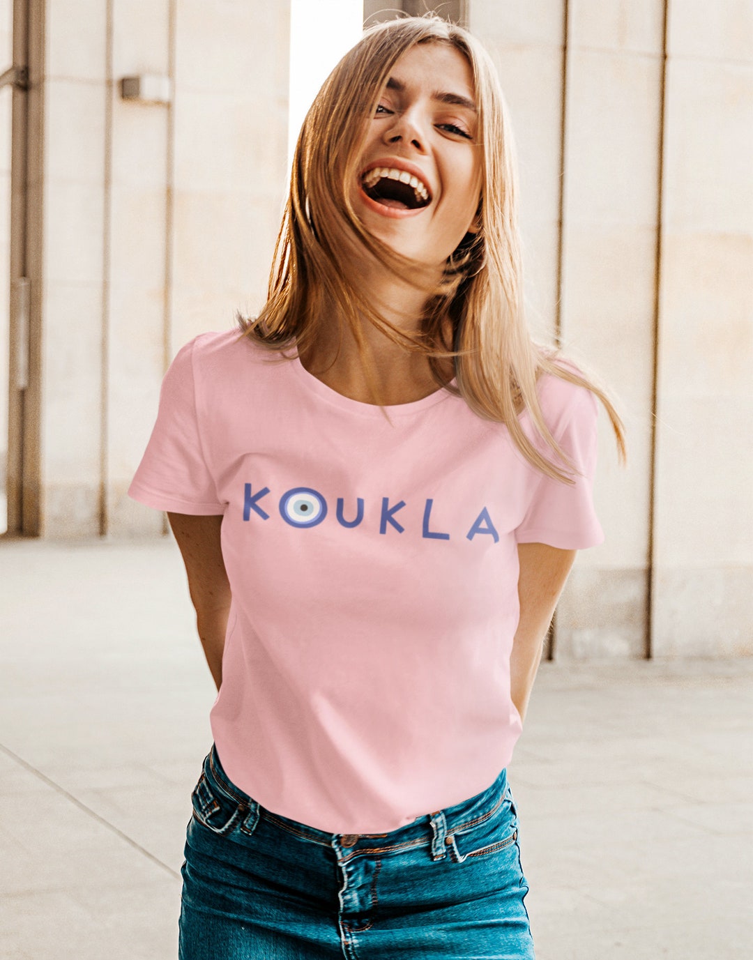 Greek Koukla Evil Eye | Unisex Greek T-shirt | Funny Greek T-shirt ...