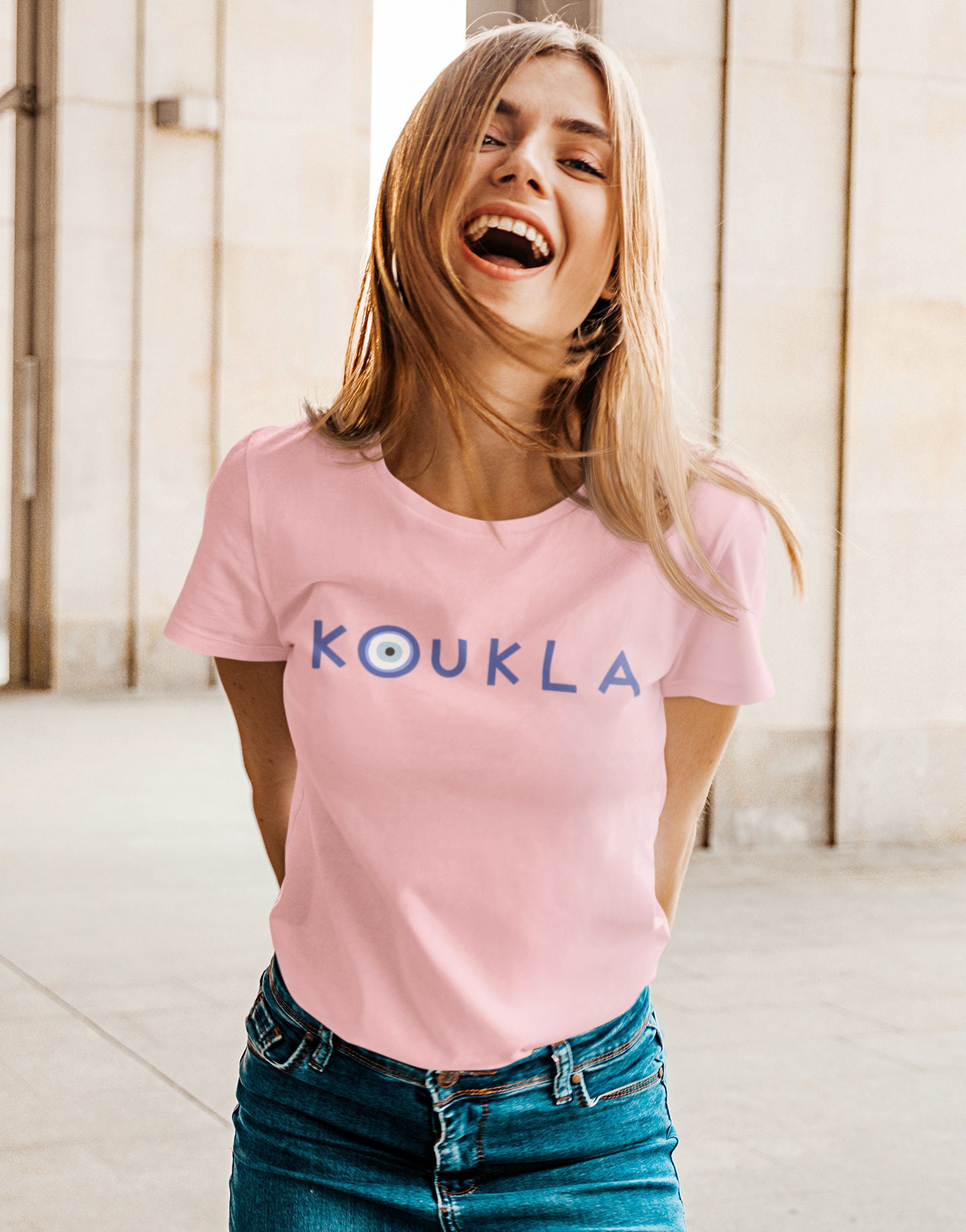 Greek Koukla Evil Eye Unisex Greek T-shirt Funny Greek - Etsy Australia