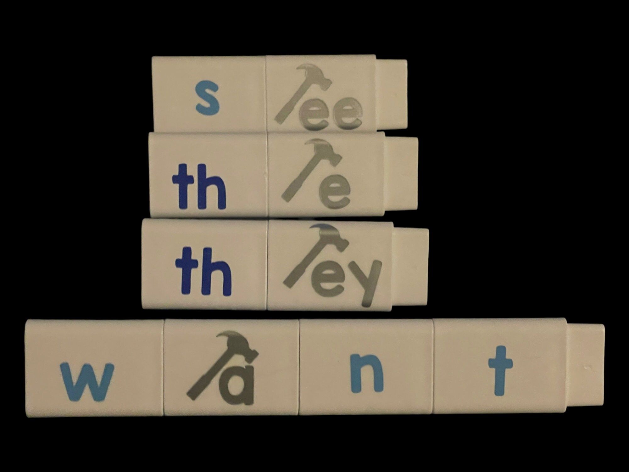 Kindergarten Hammer Words - Etsy