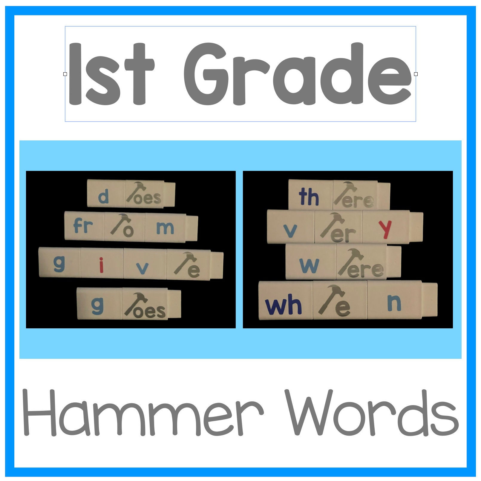 First Grade Hammer Words - Etsy