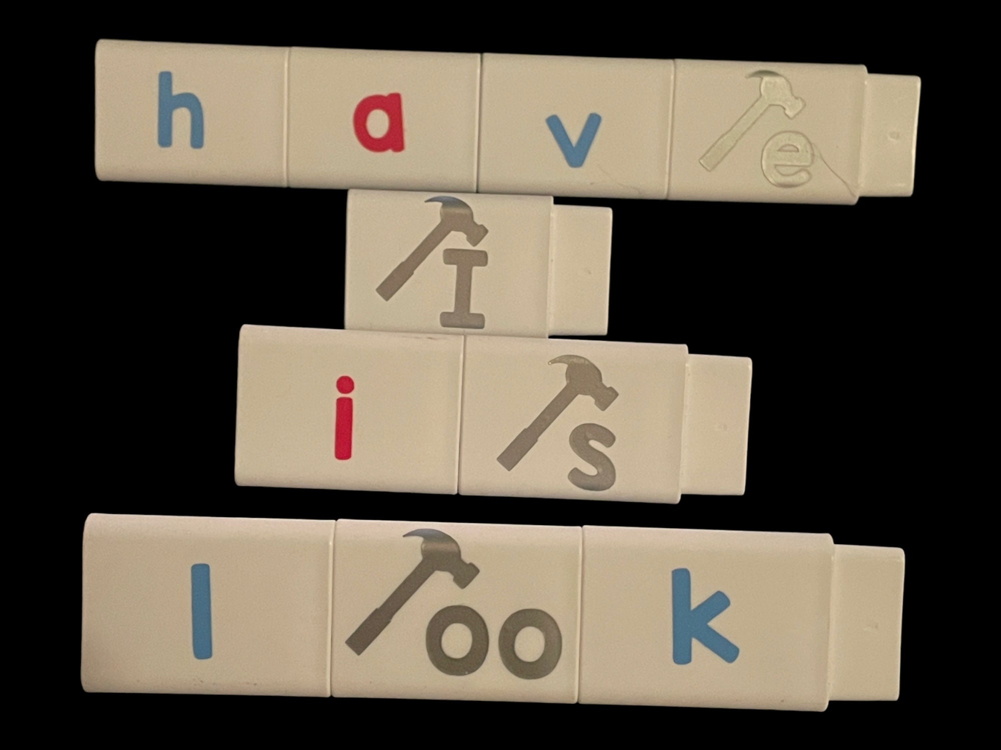 Kindergarten Hammer Words - Etsy