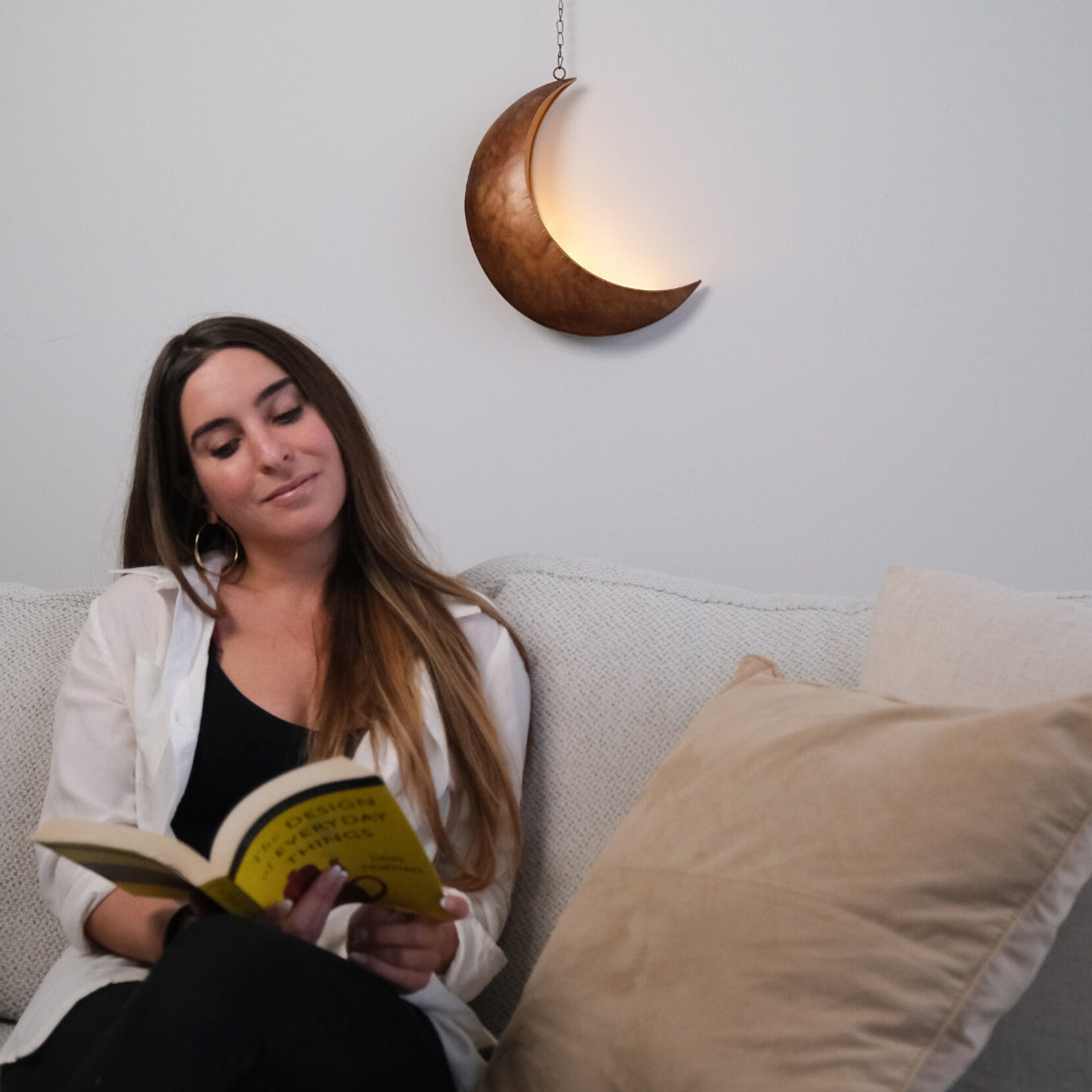 Hanging Moon Planter for Moon Room Decor Great for - Etsy