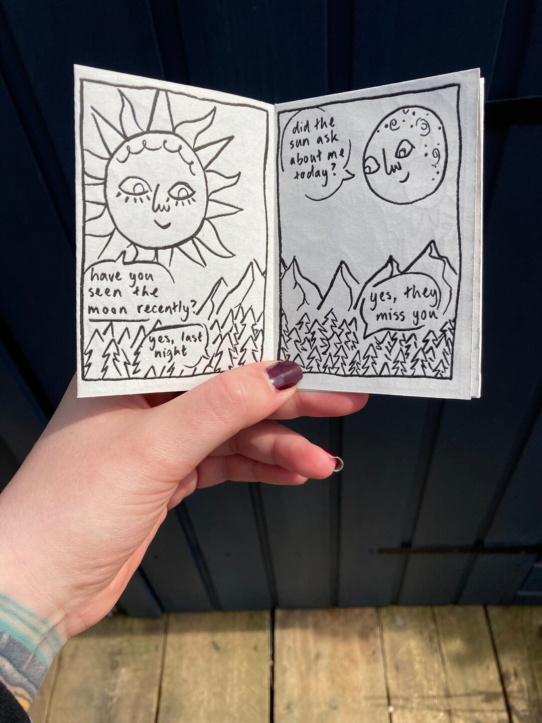 Patiently, a Zine ≈ Art Zine, A7, Gift, Comic, Illustration, Nature ...