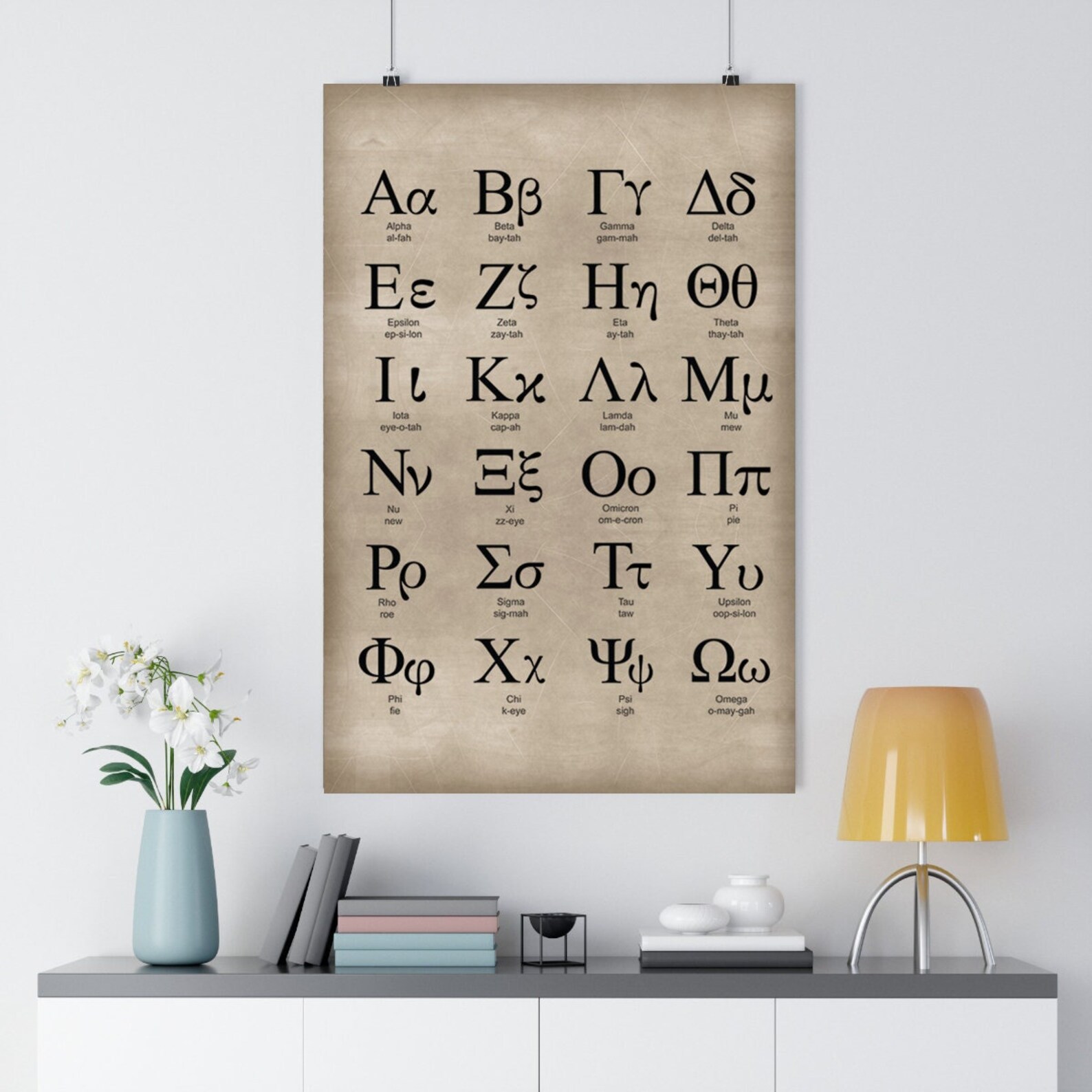 The Greek Alphabet Poster, Greek Wall Art, Greek Print - Etsy