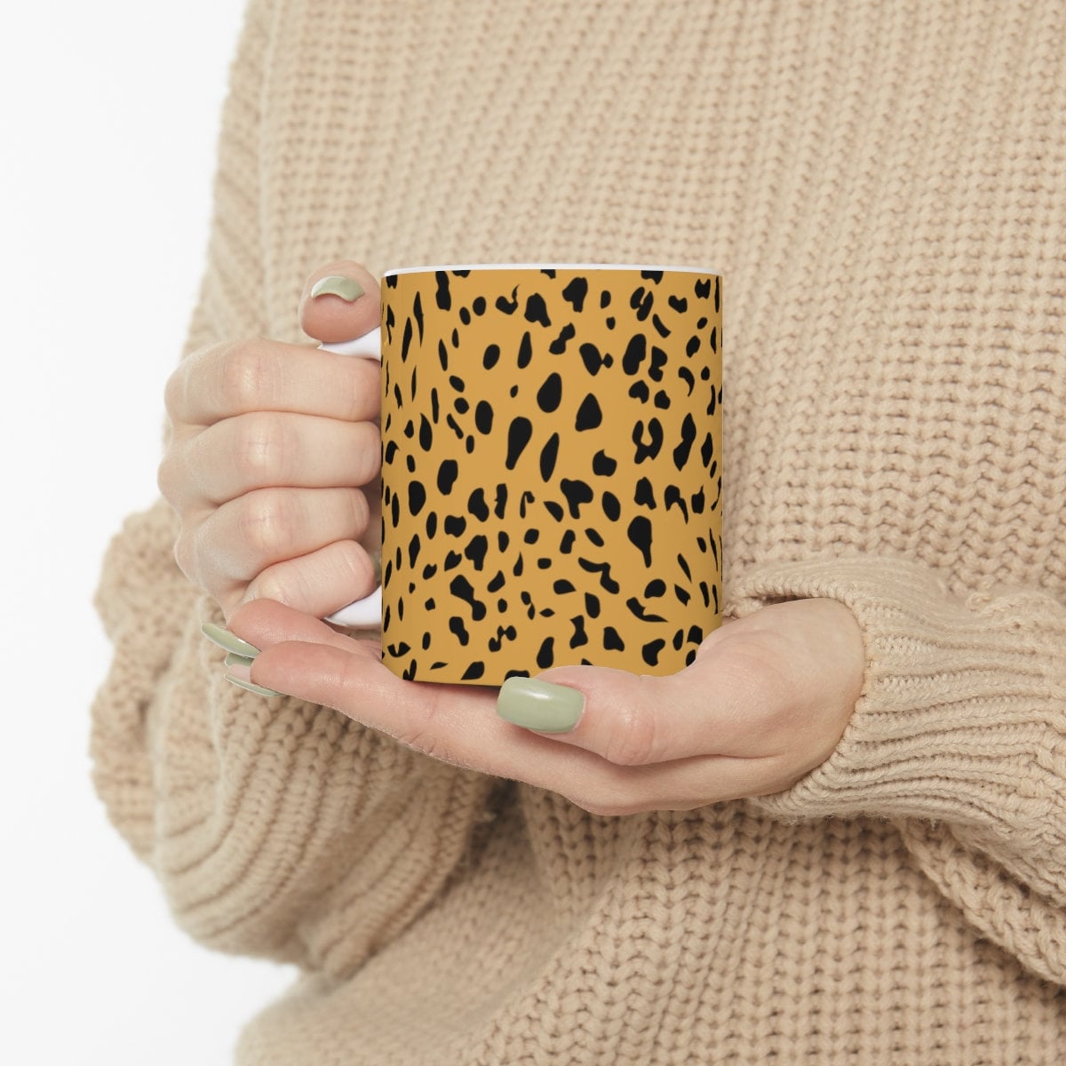 Personalized Cheetah Mug Cheetah Print Mug 11 Oz 15 Oz - Etsy