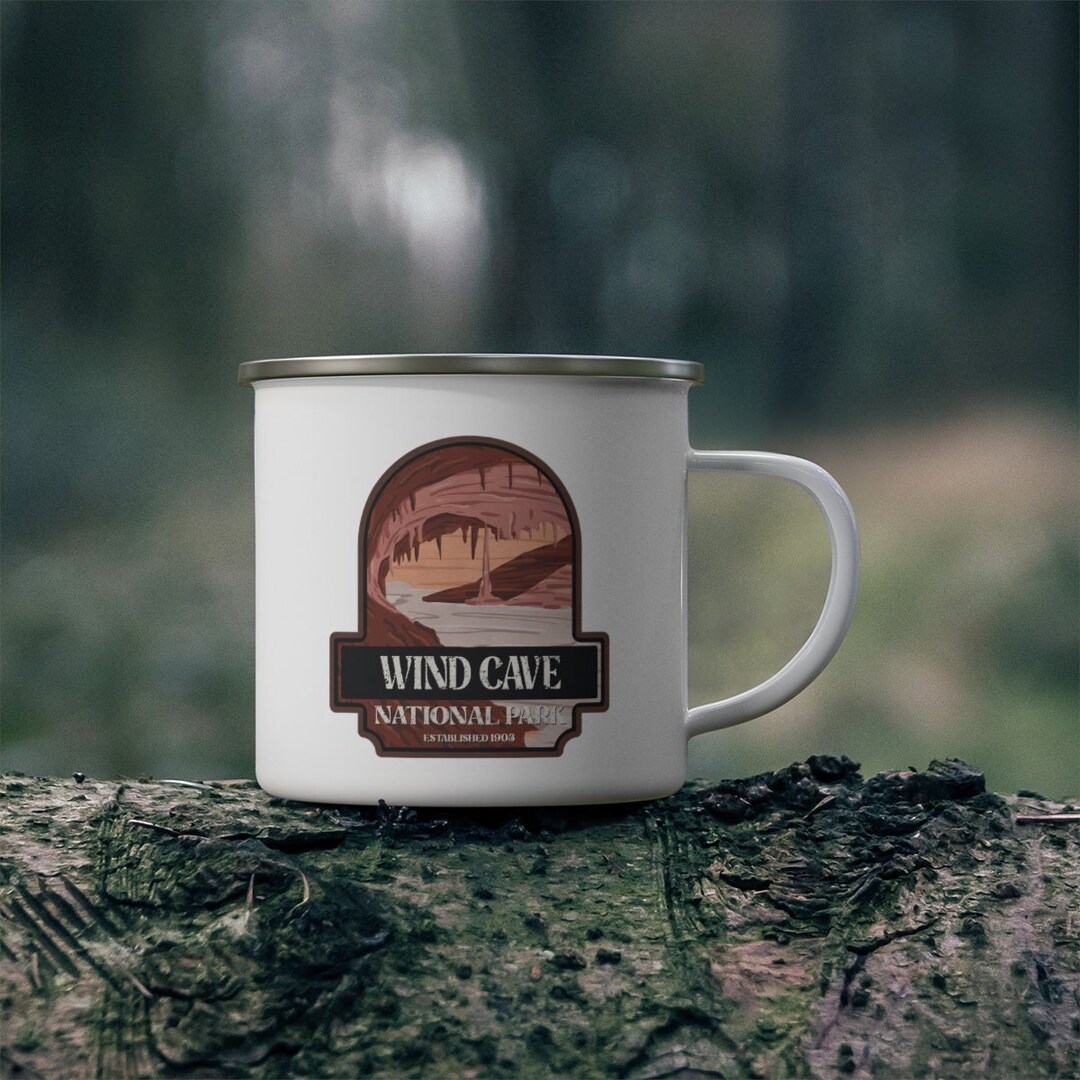 Personalized Wind Cave Mug, Wind Cave National Park Mug, Custom Camping ...