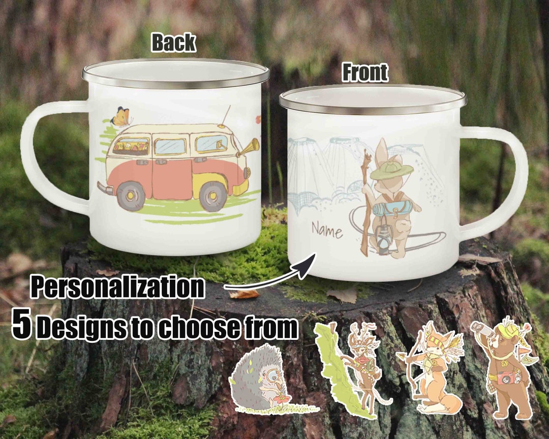 Personalized Kids Camp Mug Custom Camp Mug Camping Gift for Kids Kids ...
