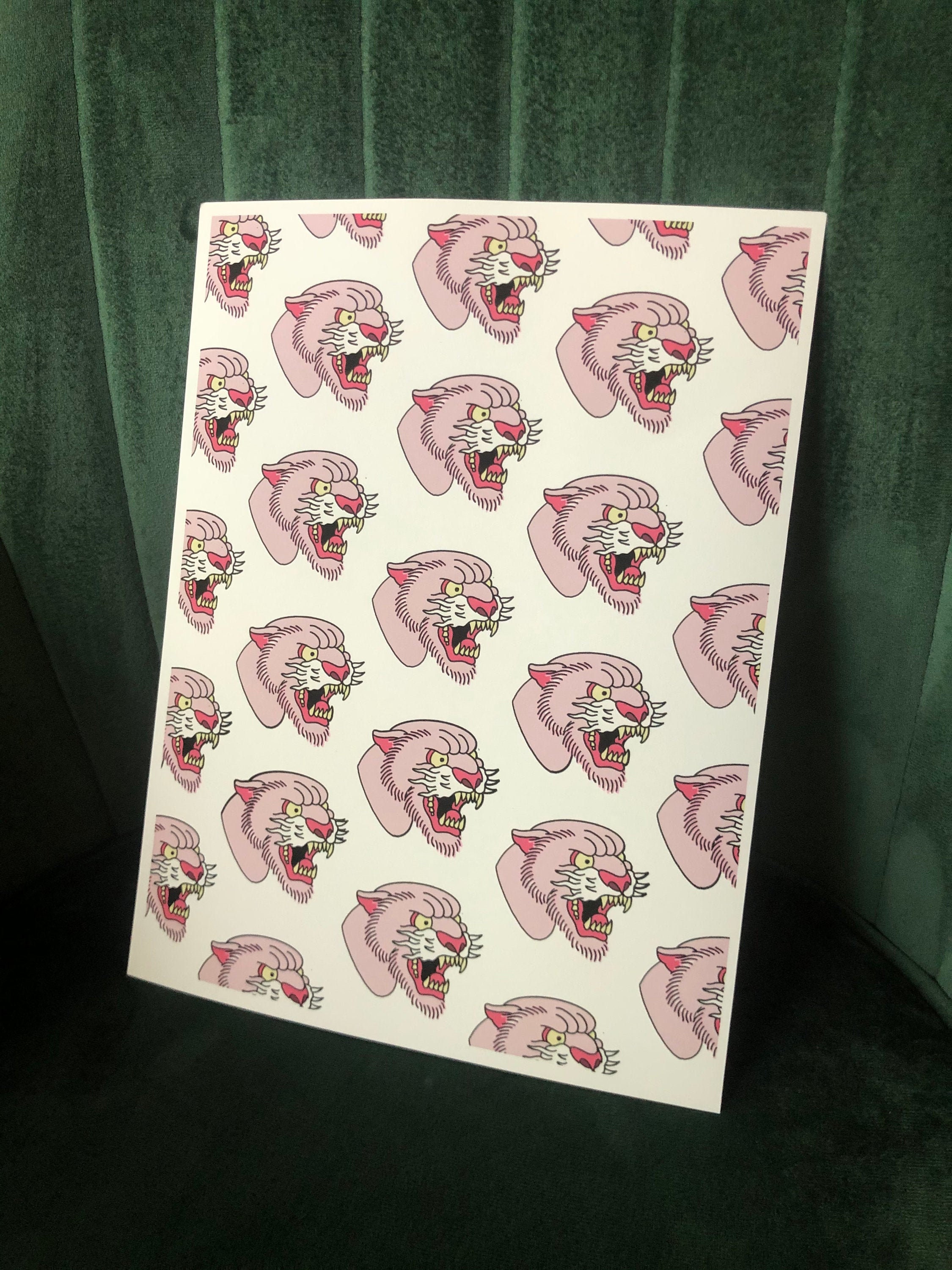 Pink Panther Print Etsy
