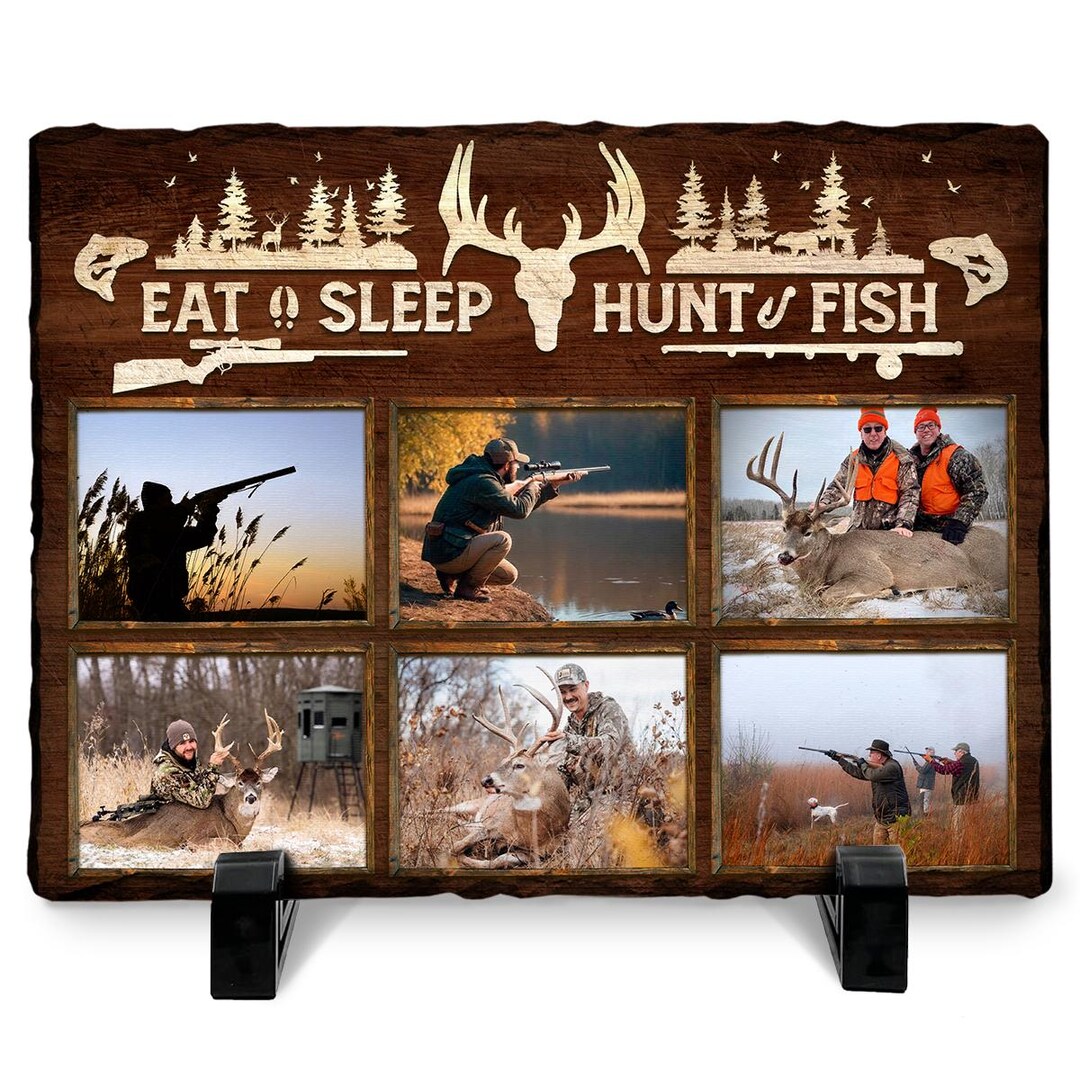 Personalized Duck Hunting Photo Collage Stone, Unique Gift for Hunters ...