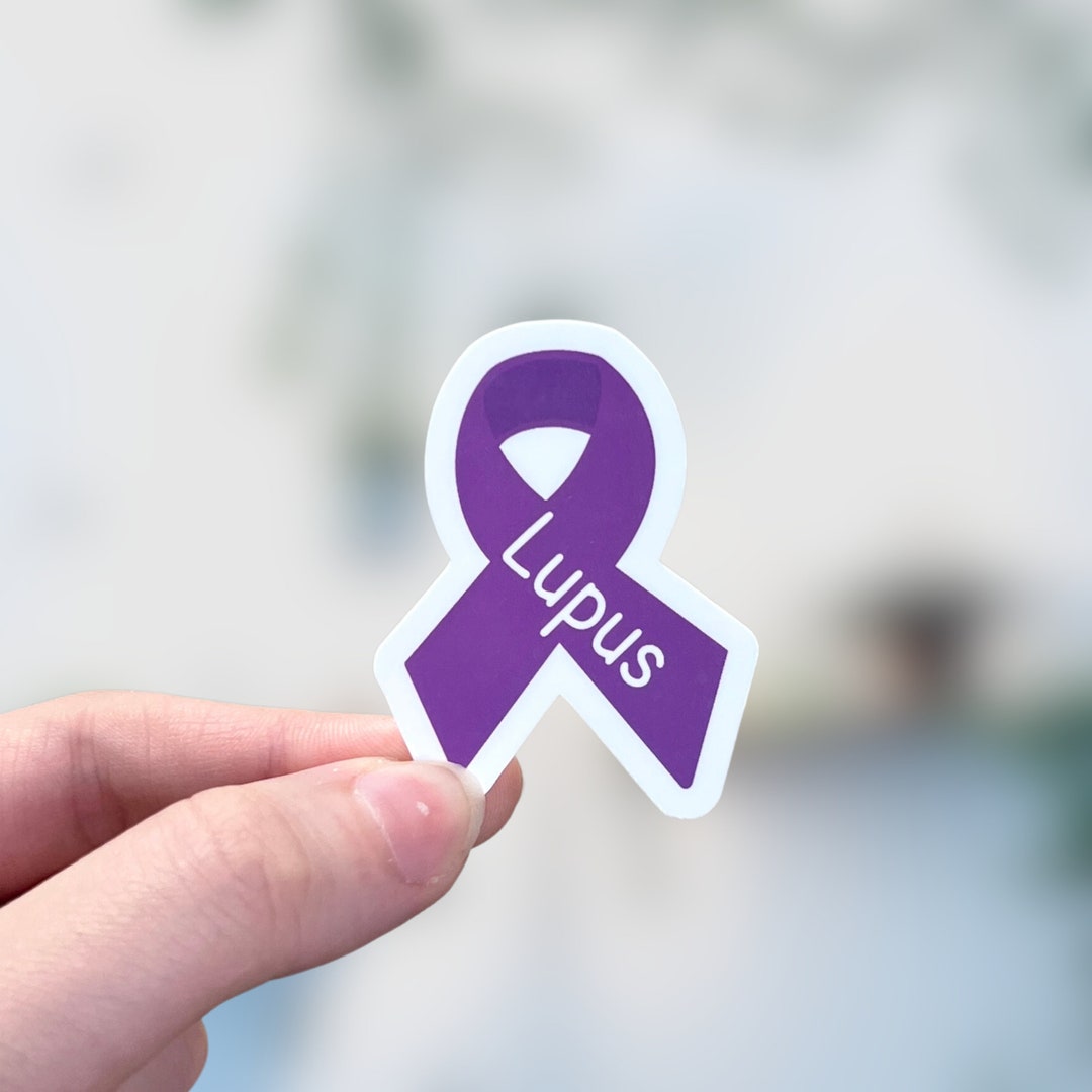 Lupus Awareness Ribbon Sticker Chronic Illness Chronic - Etsy