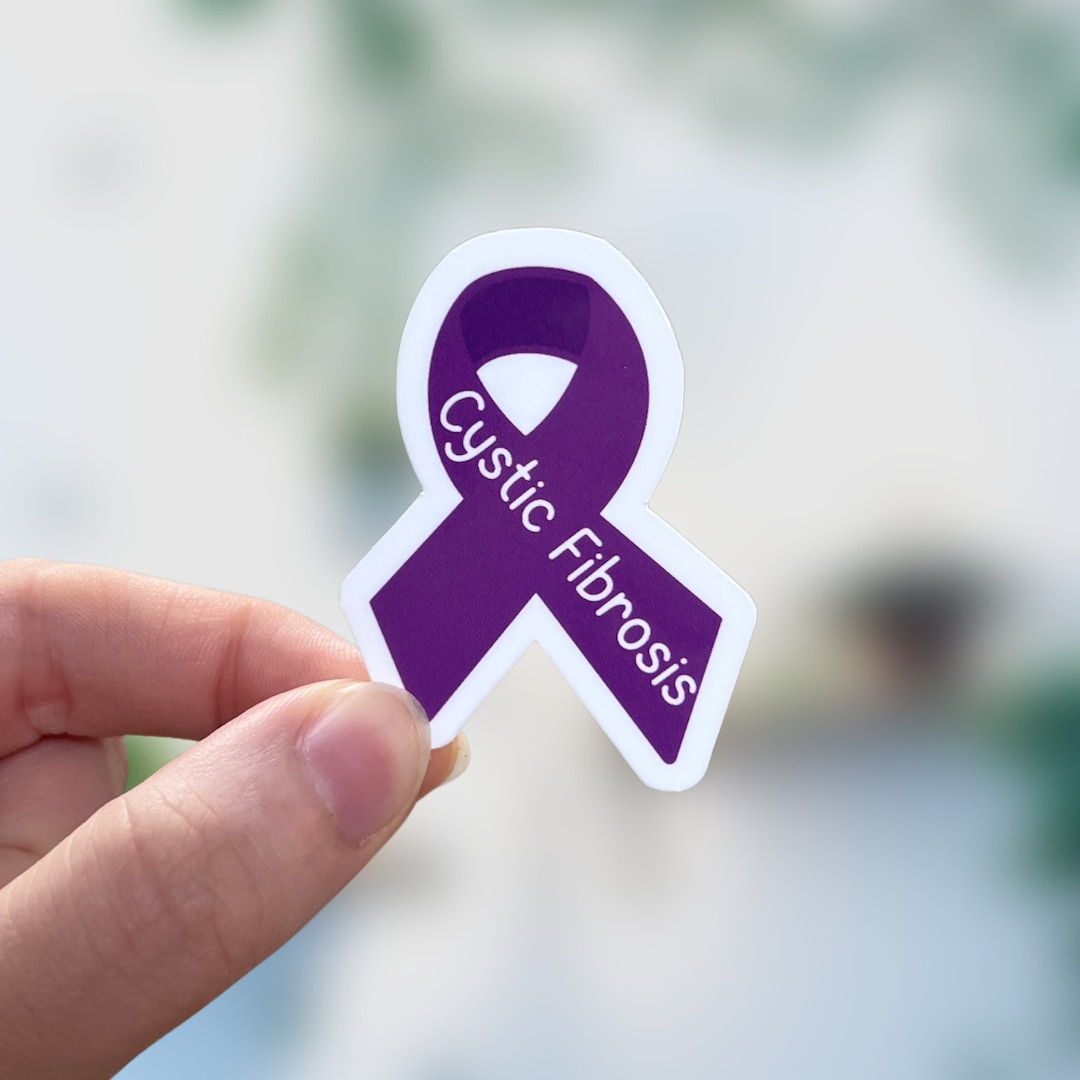 Cystic Fibrosis Awareness Ribbon Sticker Chronic Illness Chronic ...