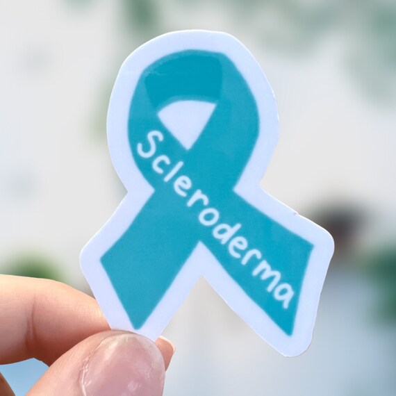 Scleroderma Awareness Ribbon Sticker Chronic Illness - Etsy