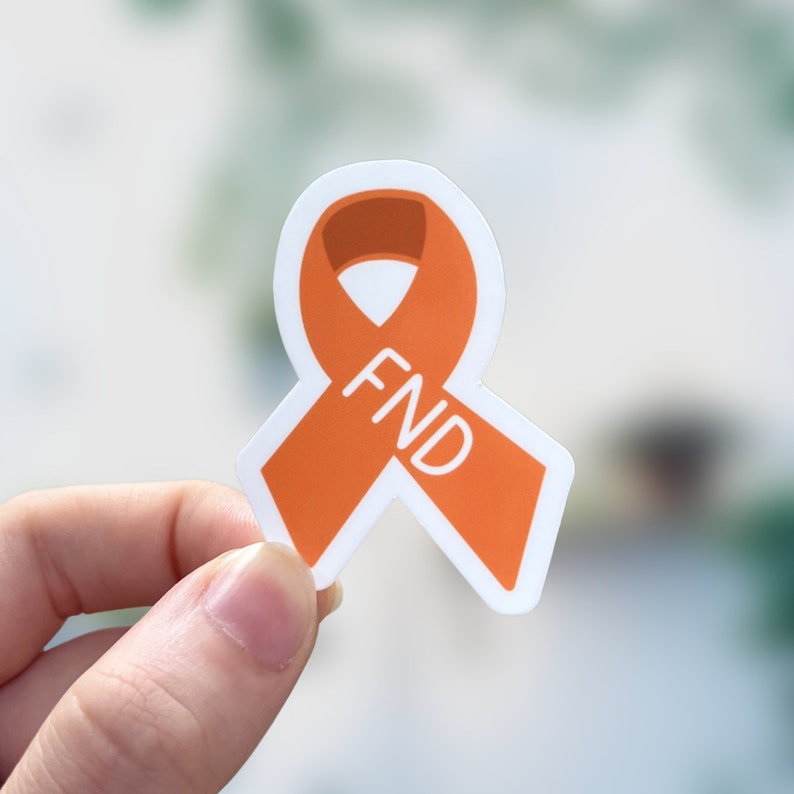 FND Awareness Ribbon Sticker Chronic Illness Chronic - Etsy