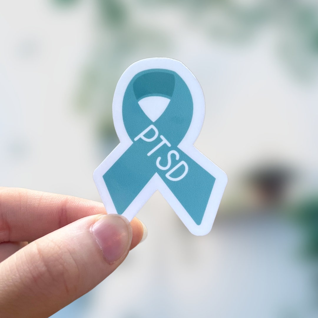 PTSD Awareness Ribbon Sticker Chronic Illness Chronic Illness Stickers ...
