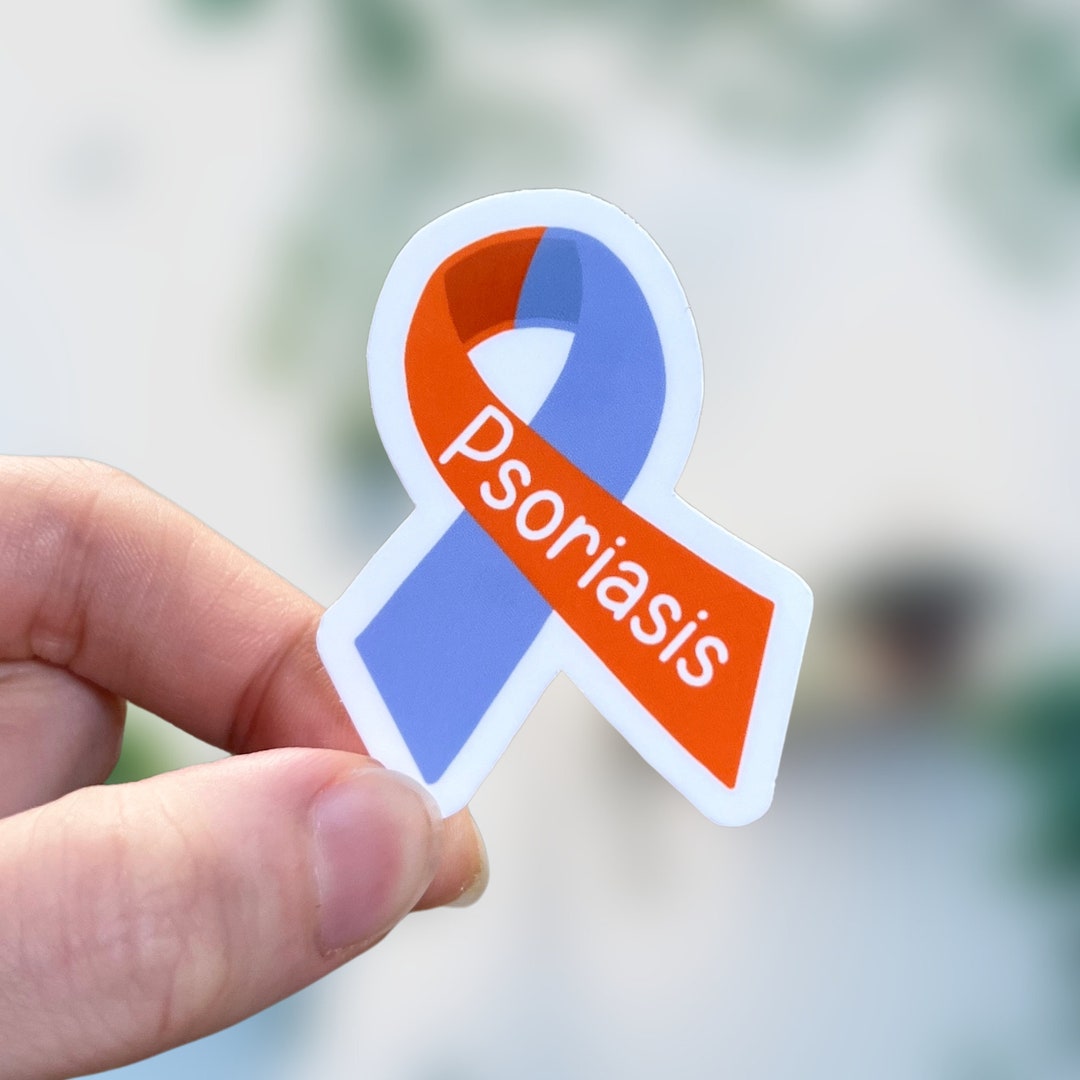 Psoriasis Awareness Ribbon Sticker Chronic Illness Chronic - Etsy