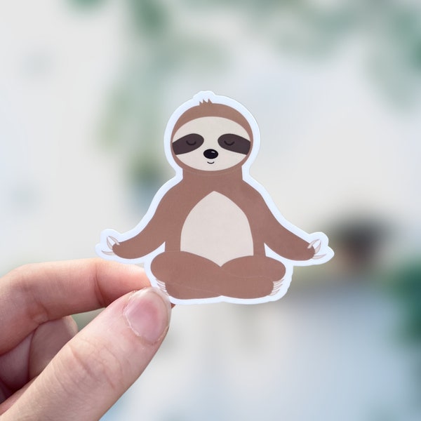 Sloth Sticker - Etsy