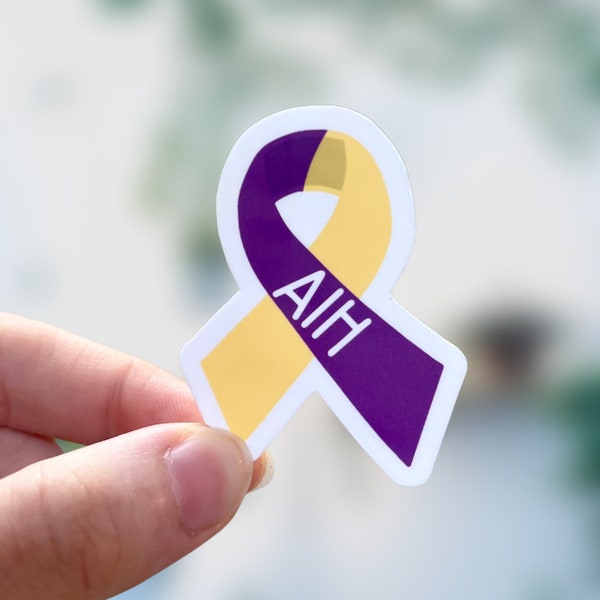 Purple Ribbon Stickers - Etsy