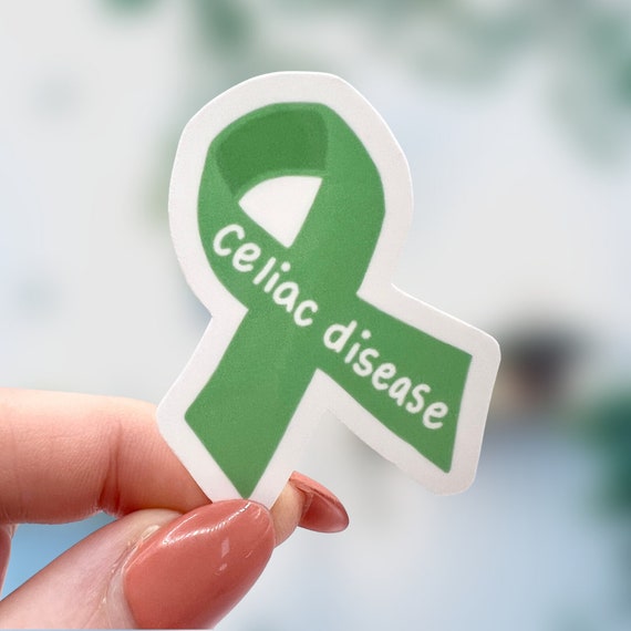 Celiac Disease Awareness Ribbon Sticker Chronic Illness | Etsy