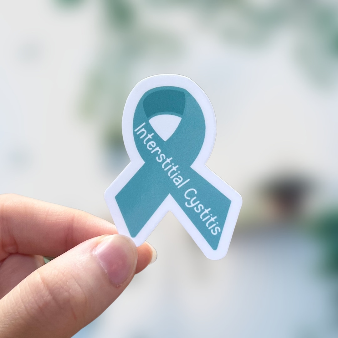 Interstitial Cystitis Awareness Ribbon Sticker Chronic Illness Chronic ...