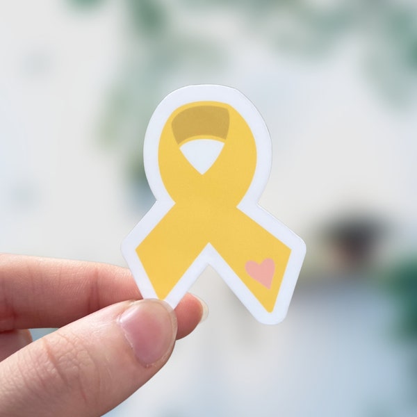 Yellow Ribbon Car Sticker - Etsy
