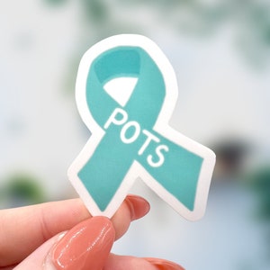 POTS Awareness Ribbon Sticker Chronic Illness Chronic | Etsy