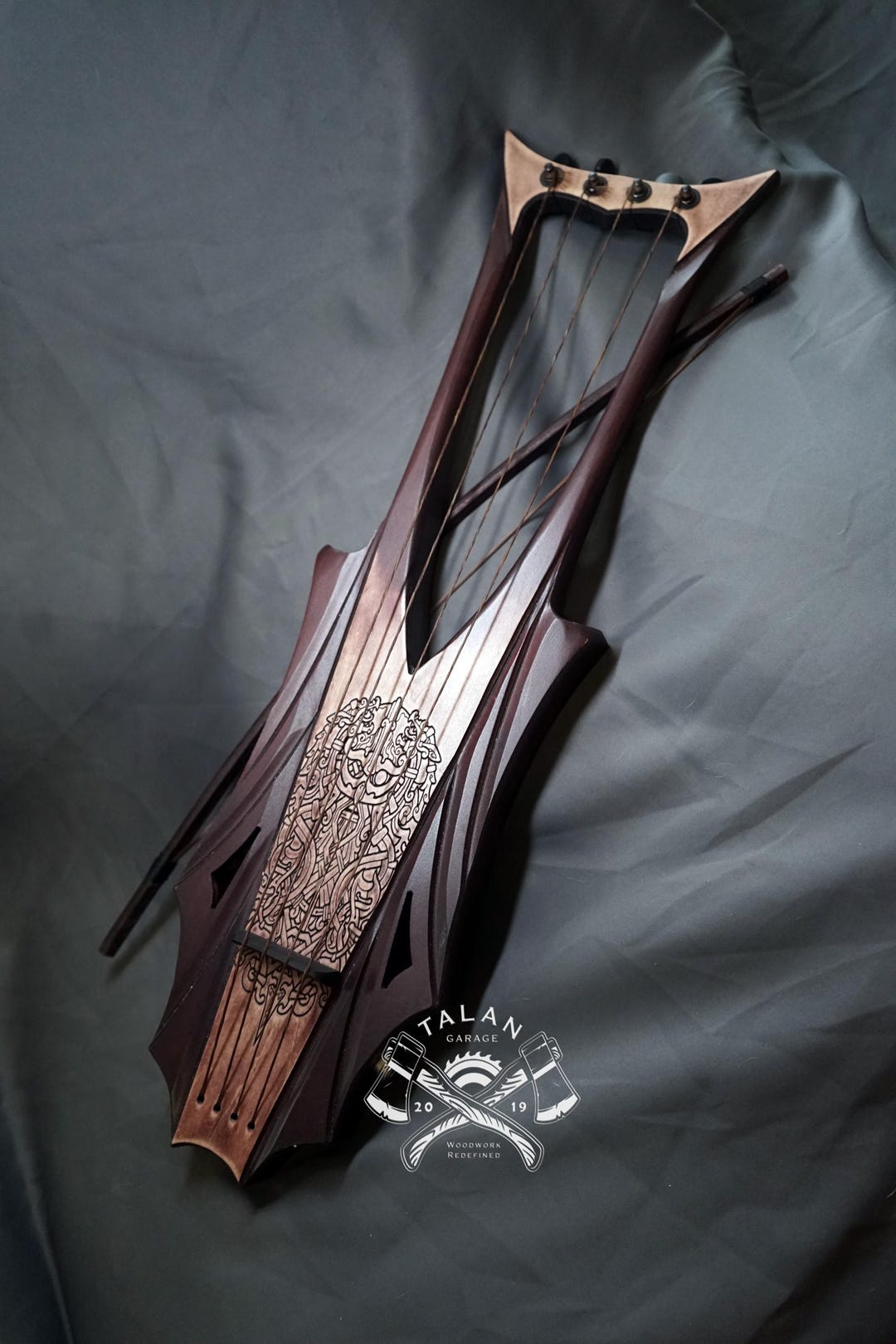 Four-string Talharpa With Built-in Pickup, Tagelharpa, Strasharpa ...