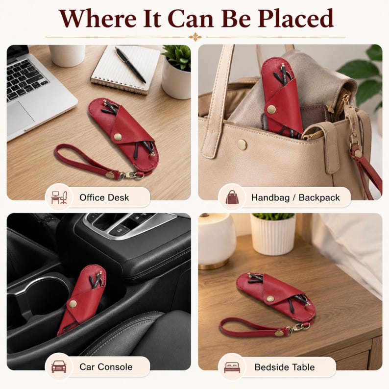 Buy Custom Leather Glasses Case, Personalized Sunglasses Holder, Full ...