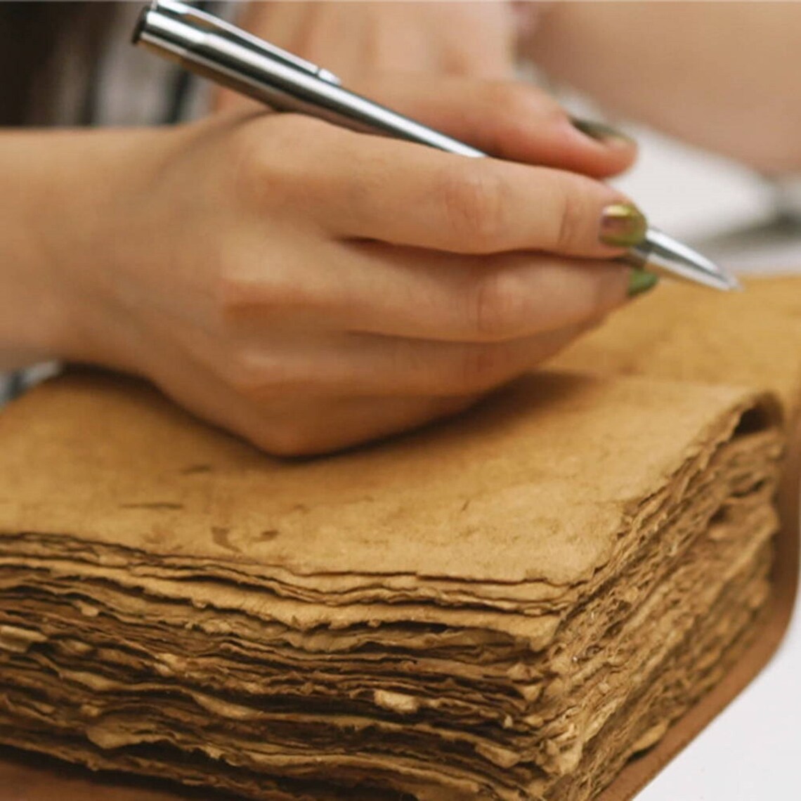 Leather Sketchbook Deckle Edge Paper Personal Journal for - Etsy