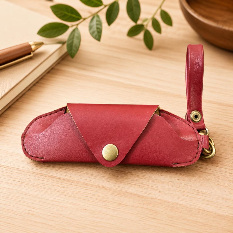 Buy Custom Leather Glasses Case, Personalized Sunglasses Holder, Full ...
