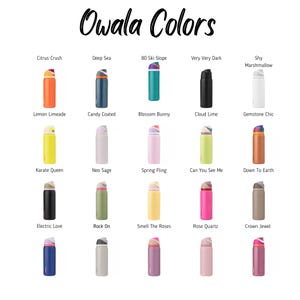 Personalized Owala Water Bottle, Custom Engraved Water Bottle for ...
