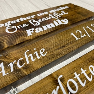 Personalized Family Sign With Kids Names & Birthdates, Custom ...