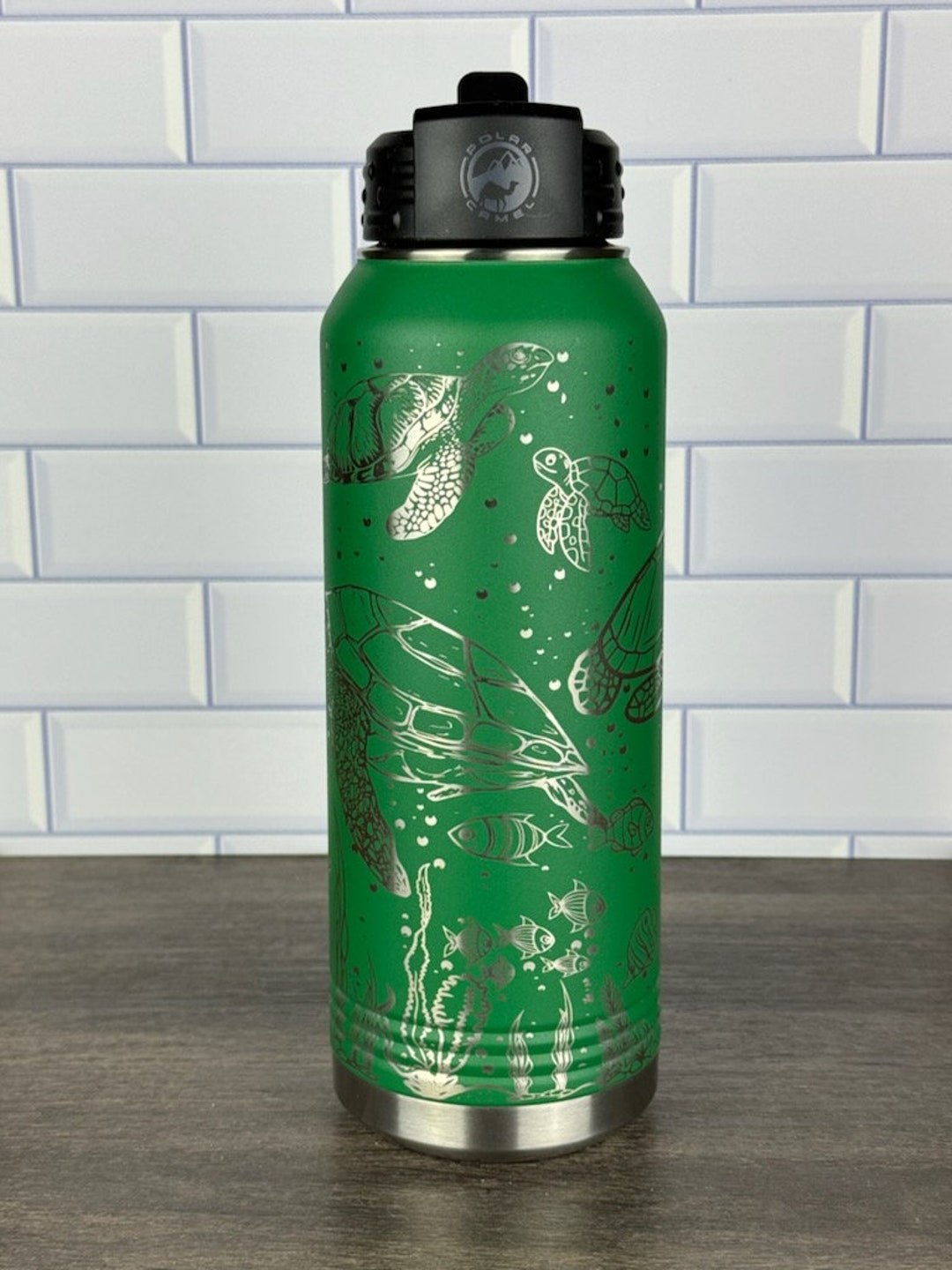 Sea Turtle Water Bottle, Sea Theme 32 Oz Water Bottle, Cup for the ...