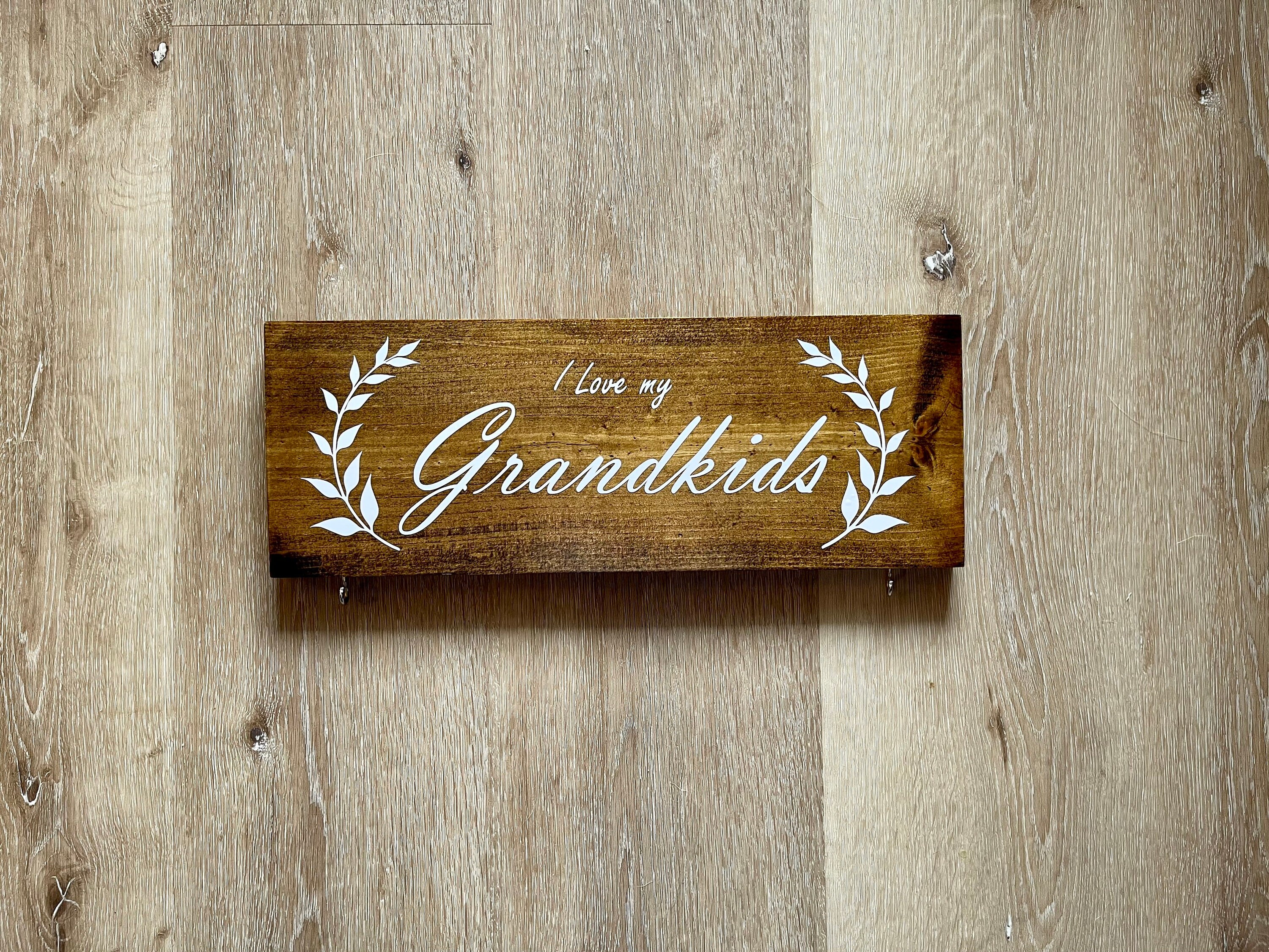 Personalized Grandchildren Name Sign, Custom Wood Plaque, Mother's Day ...