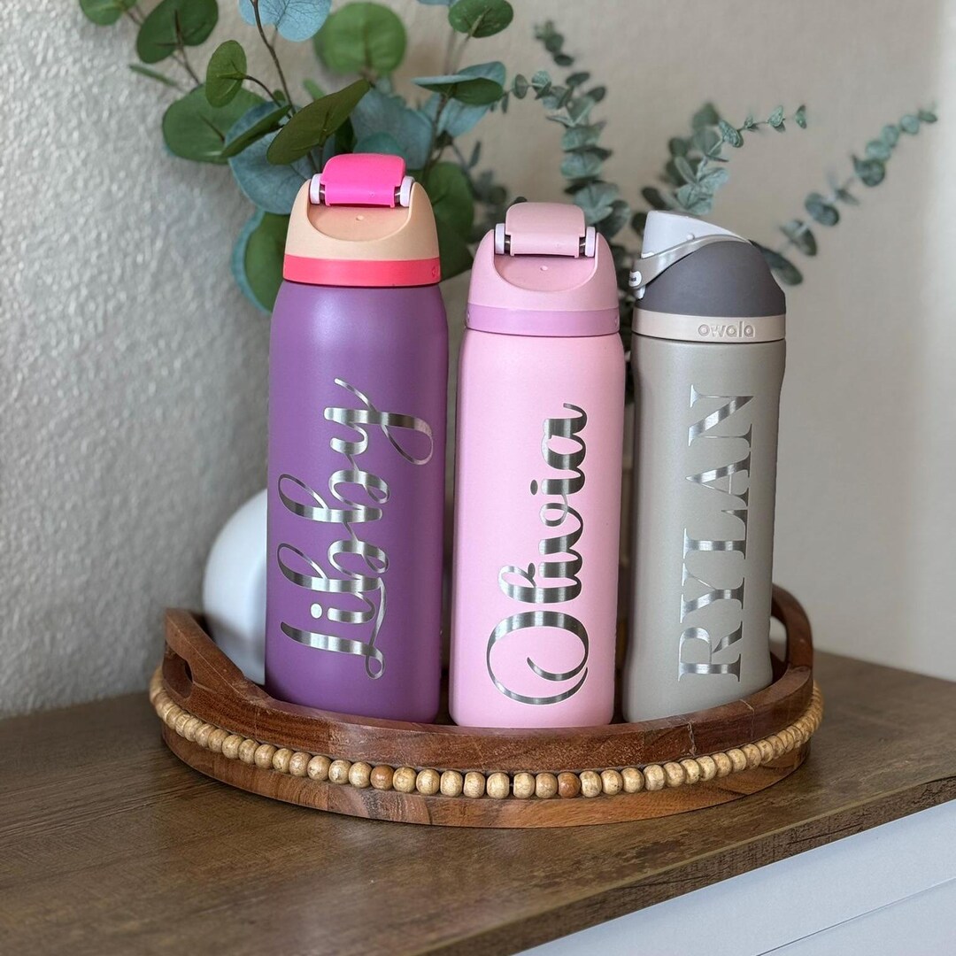 Custom Owala Water Bottle, Custom Engraved Water Bottle for Bridesmaid ...