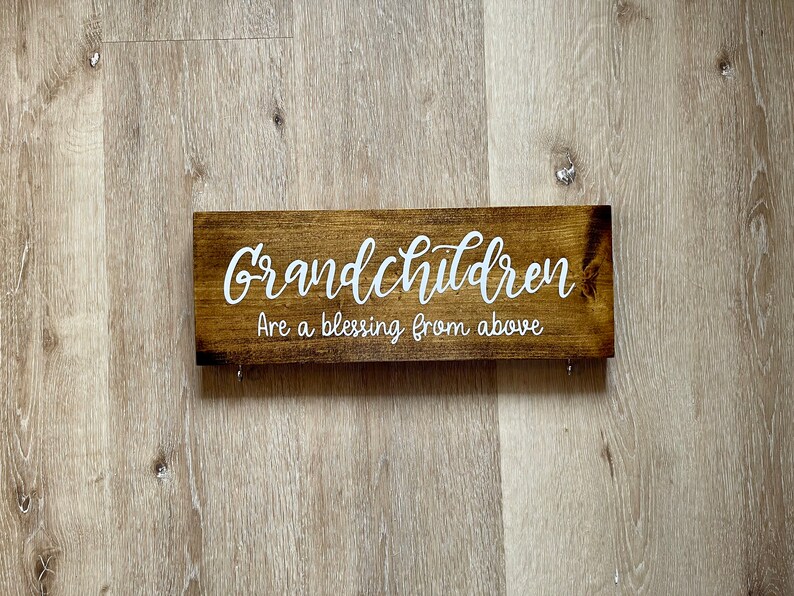 Custom Grandparent Sign With Grandkids Names & Birthdates - Etsy