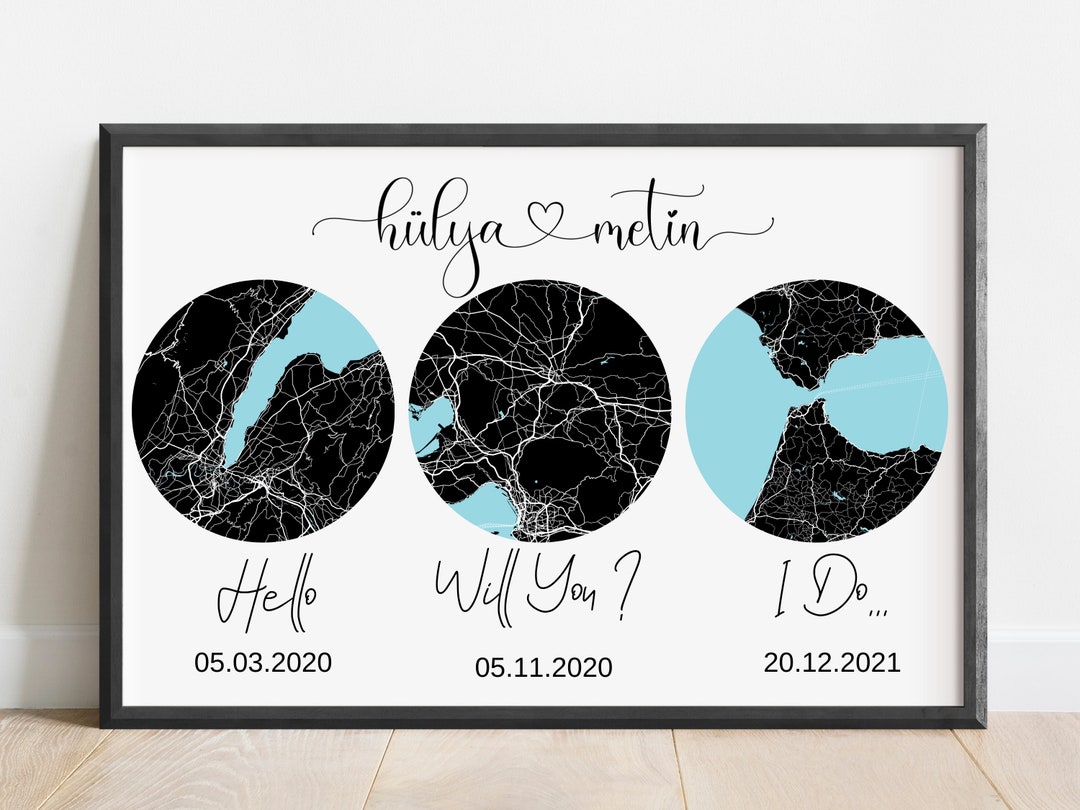 Where It All Began, Where We Met Card, Birthday Gift, Heart Card, Our ...