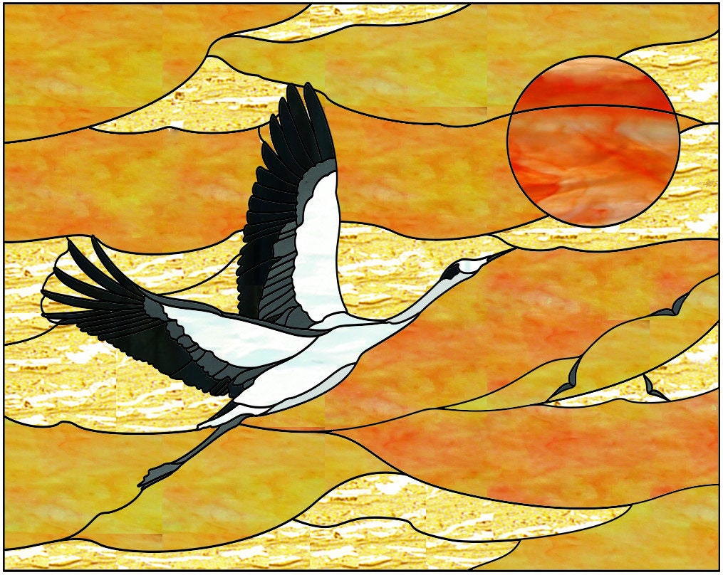 Digital download stained glass pattern | Etsy