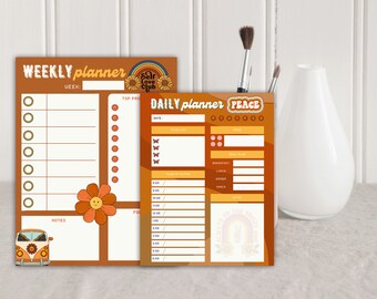 Retro Daily Planner - Etsy