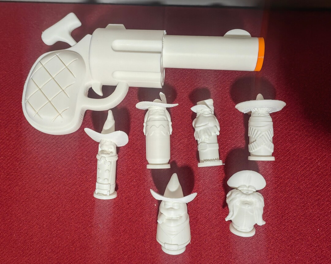 Who Framed Roger Rabbit Gun & 6 Toon Bullets Prop Ready to Paint - Etsy UK