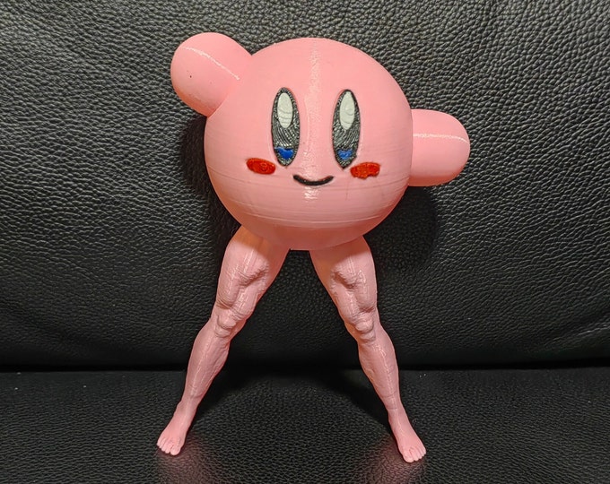 BUFF KIRBY STICKER /muscle Kirby Sticker - Etsy