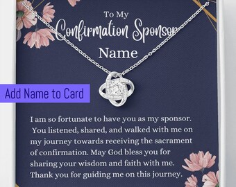 Catholic Confirmation Sponsor Gift - Etsy